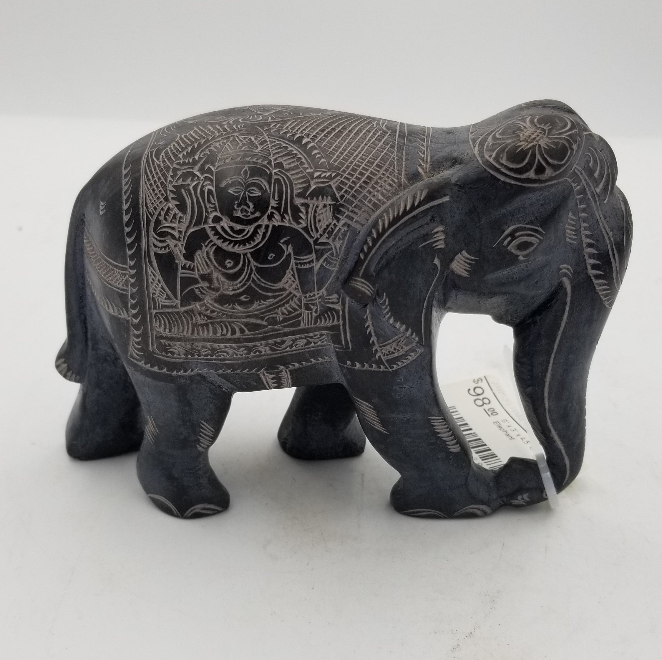 6” x 3” x 4.5” Granite Elephant – Jaipur Handcraft & Decor
