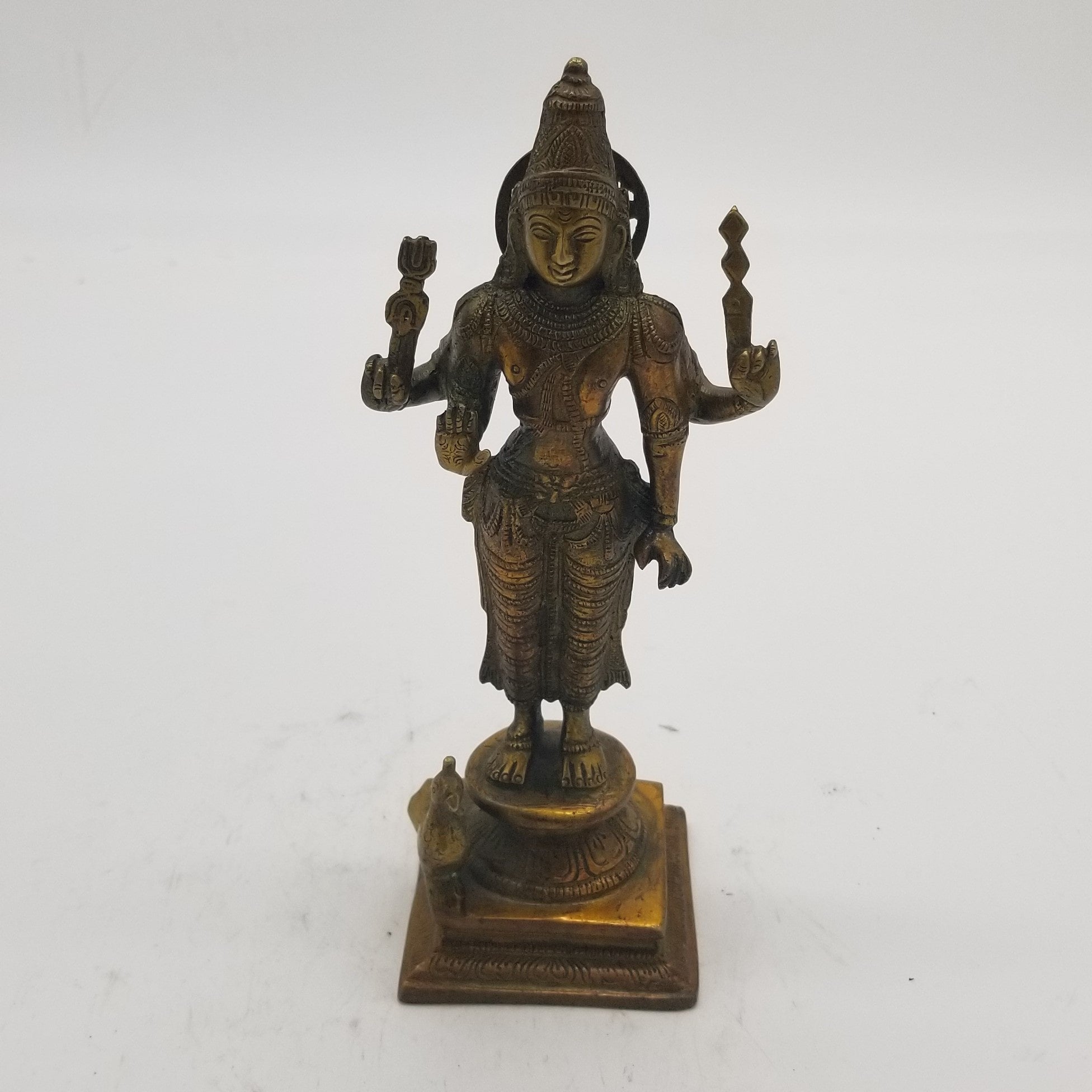 8 inch H Solid Brass Kathikeya or Murugan Standing – Jaipur Handcraft ...